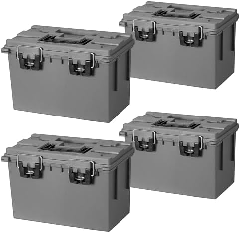 12767 XL Storage Bins With Lids, 4-Pack Stackable Storage Bins, Made in ...