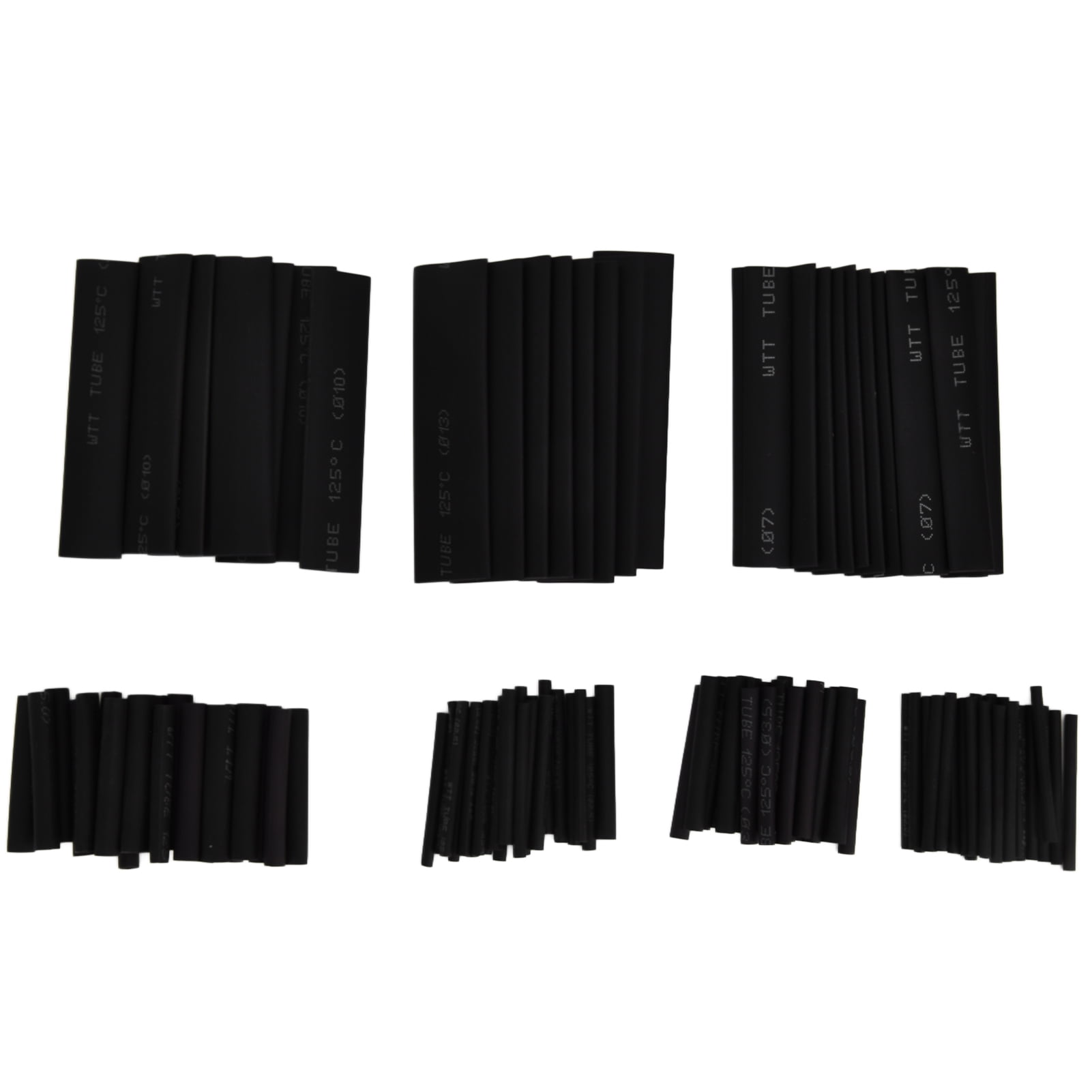 127Pcs Heat Shrink Tubing 2:1, Electric Insulation Tube Assortment Set ...