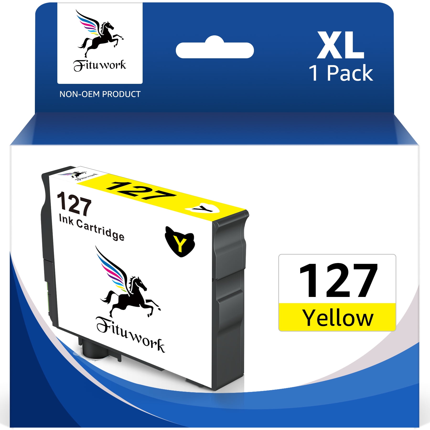 127XL T127XL Yellow Ink Cartridge Replacement for Epson 127 T127 Ink ...