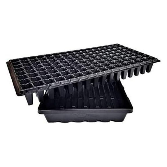 128 Cell w/ 1020 Flat Seed Starter Tray - Extra Strength, 5 Pack Combo ...