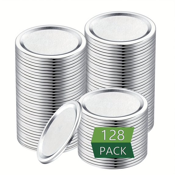 128-Count, Regular Mouth Canning Lids for Ball, Kerr Jars - Split-Type ...