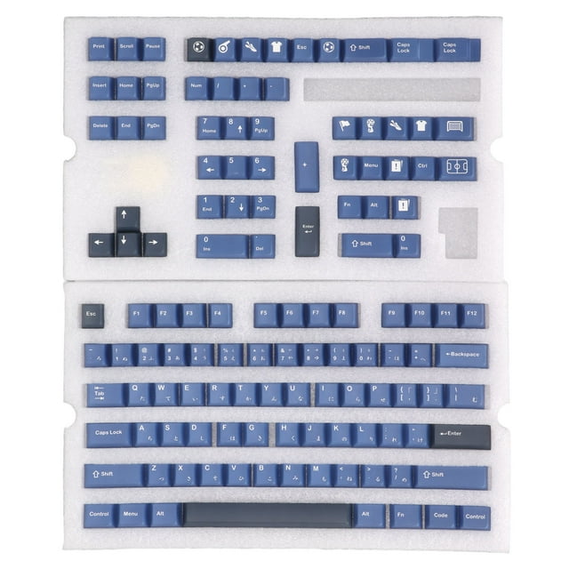 128 Keys, Cherry Profile, 5-Sided Sublimation for Custom Mechanical ...