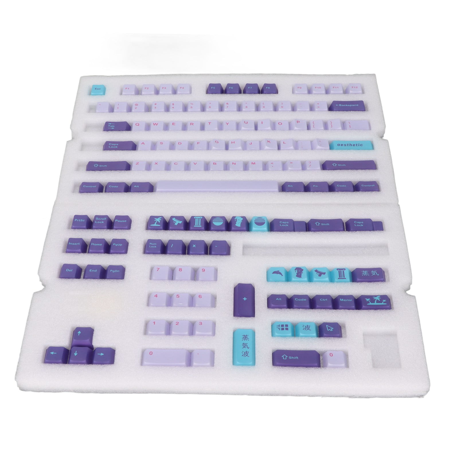 128-PC PBT Set for Enduring Color Vibrancy, Seamless Mechanical ...
