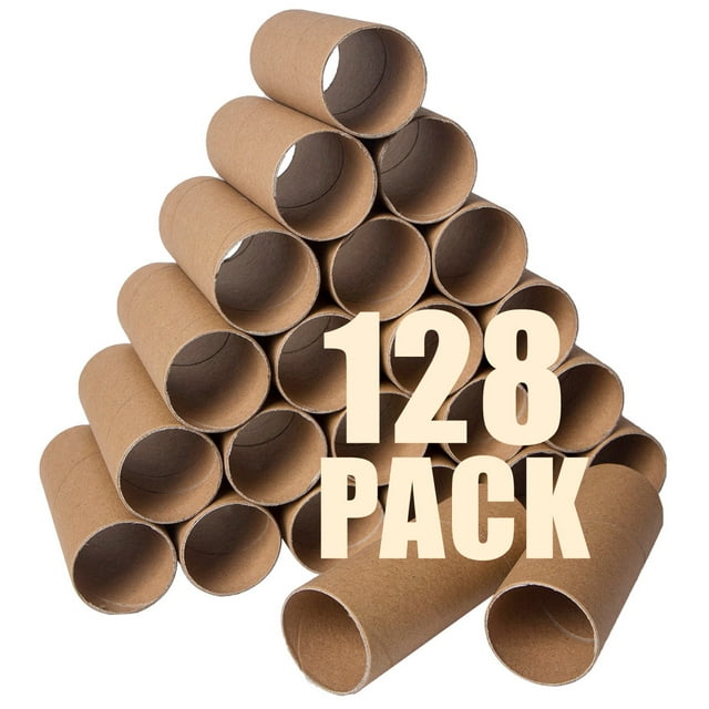 128 Pack Craft Rolls- Thick Cardboard Tubes For Crafts - Craft Rolls ...