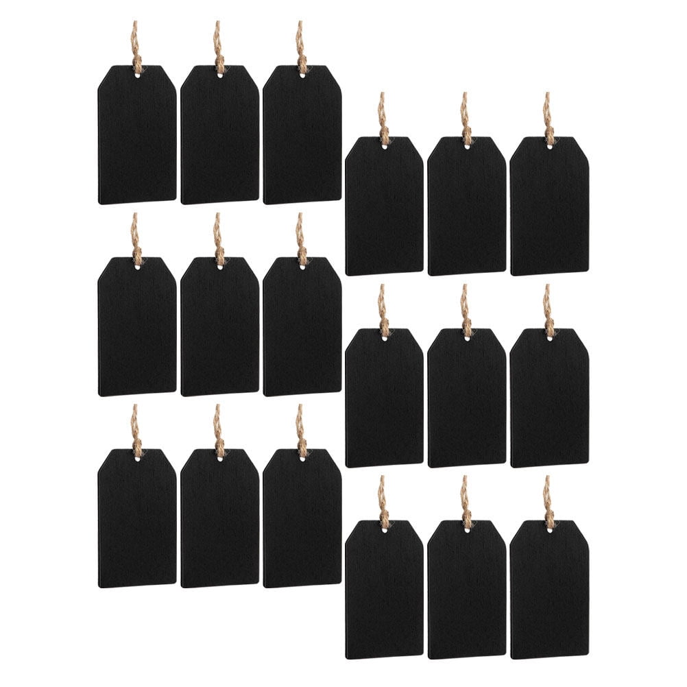 CIMAXIC Reusable Chalkboard Labels Black for Wedding and Party Decor ...