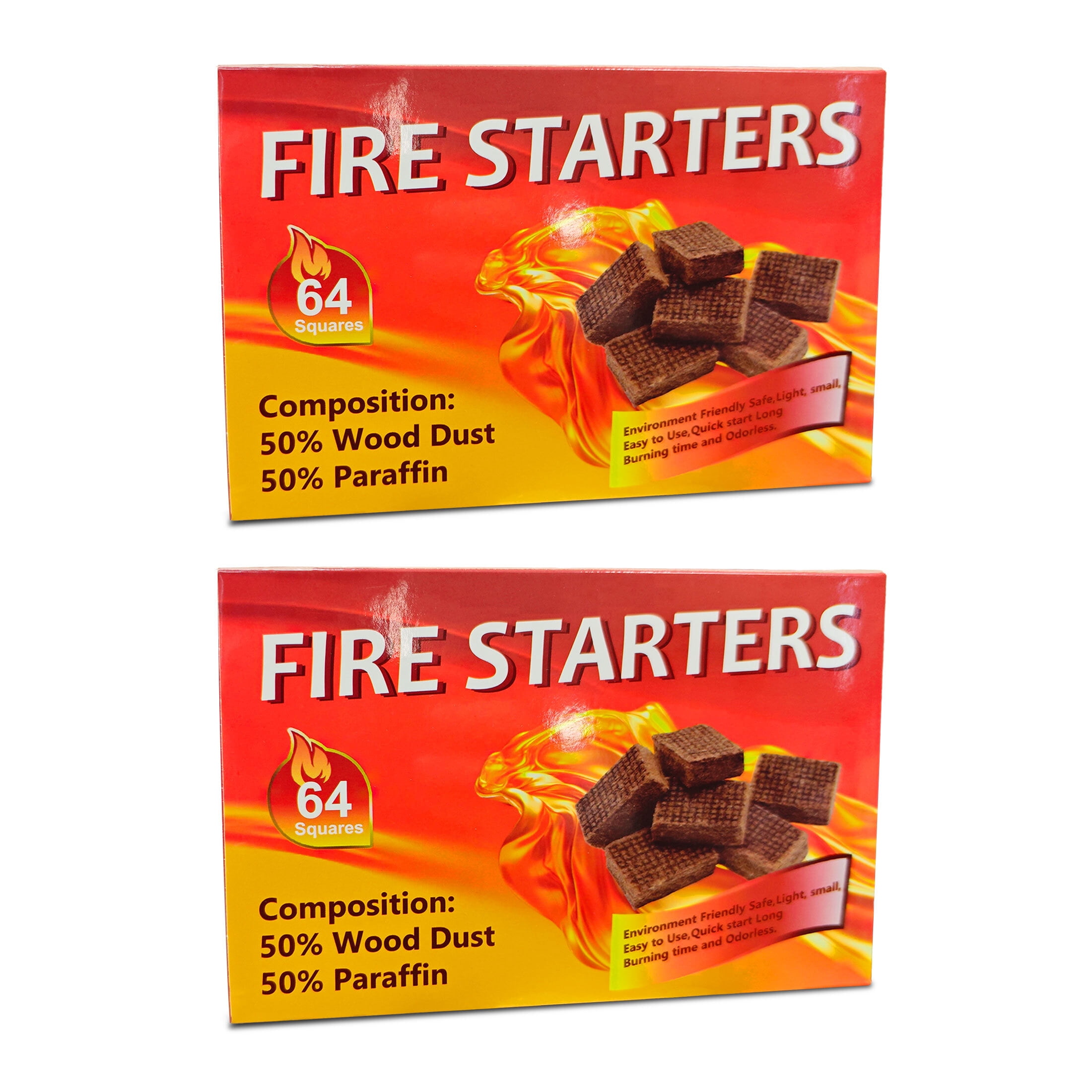 128 Pcs Fire Starters for Fireplace, Grills, Fire Pits, DAKINGS ...