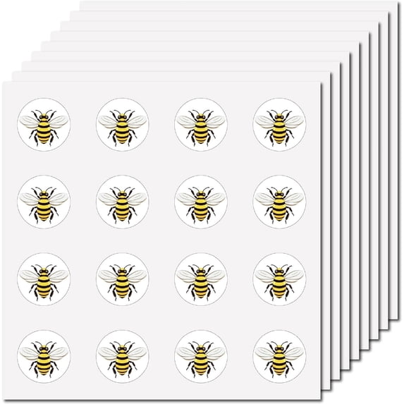 128 Pcs Yellow Bumble Bee Stickers Cartoon Insect Sticker Honey Bee ...