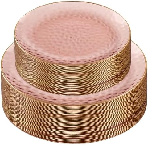 128 Piece Combo Plates Set includes 64-7'' inch Plates & 64-10'' inch ...
