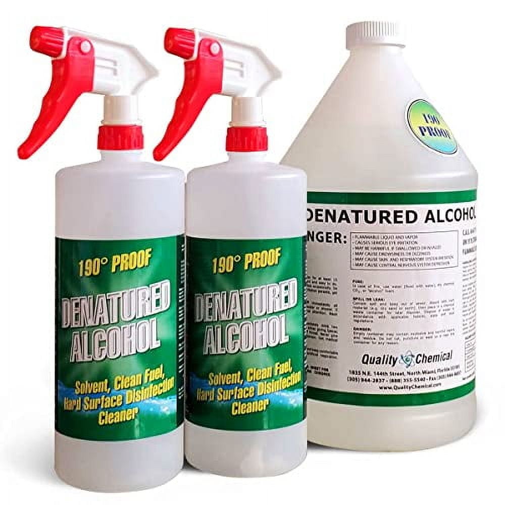 128 Proof/Laboratory Grade/Not for Use on Body or Skin/Made in USA - oz (Combo) - Walmart.com