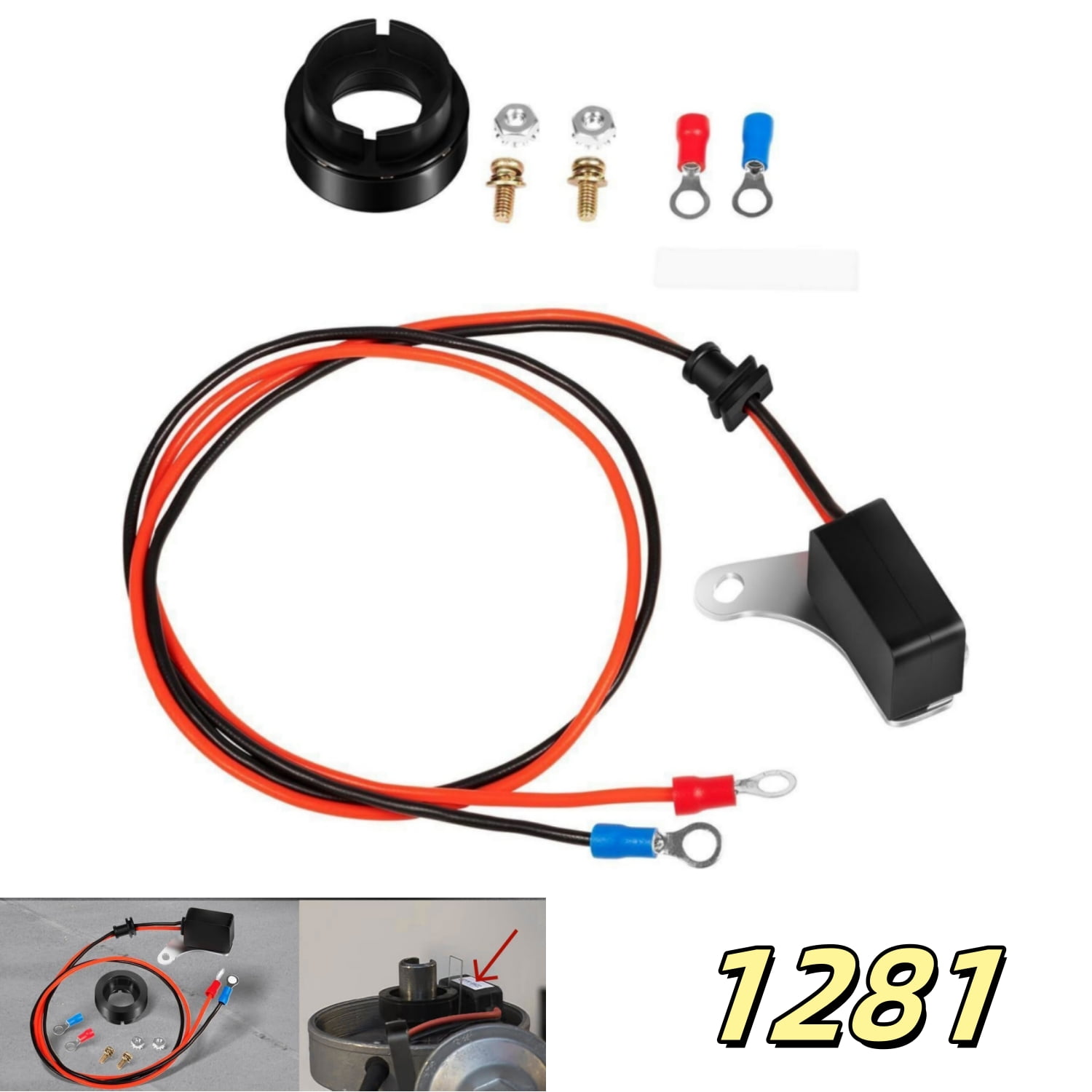 1281 Ignition Conversion Kit Ignitor Kit For 57-74 Ford 8 Cylinder 390 ...
