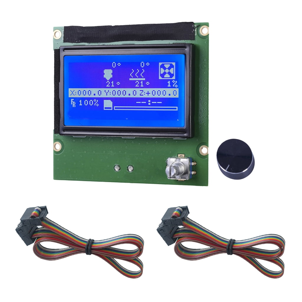 12864 LCD Screen Assembly Printer Display Screen With Control Panel For ...