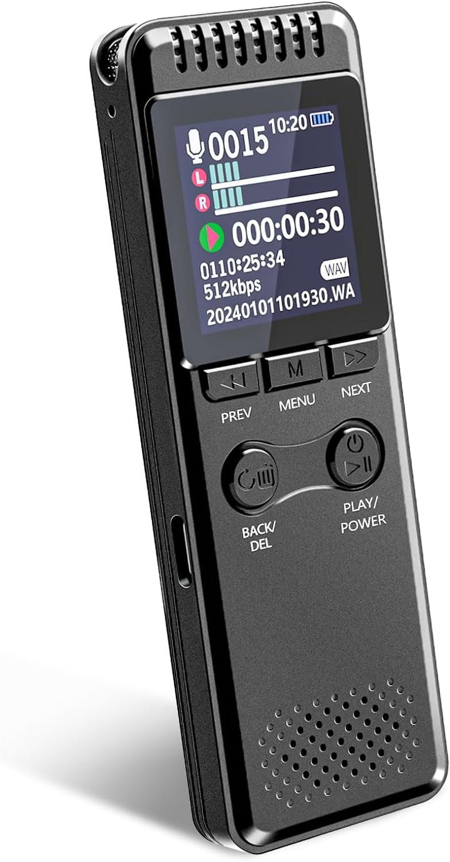 64GB Digital Voice Recorder with 8000 Hours Recording Capacity, 80Hrs ...