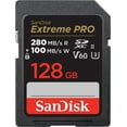 128GB Extreme PRO SDXC UHS-II Memory Card - C10, U3, V60, 6K, 4K UHD ...