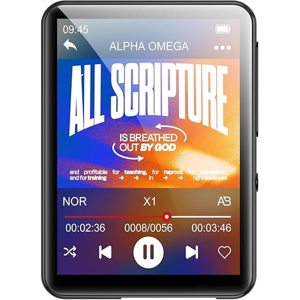 128GB MP3 Player with Bluetooth 5.3, HiFi Sound Music Player with Built-in Speaker, FM Radio ...