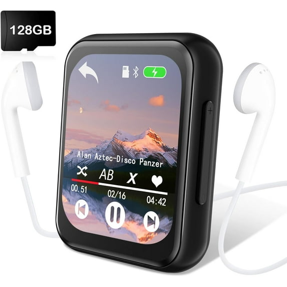 128GB MP3 Player with Bluetooth 5.3, Portable Digital Lossless Music ...