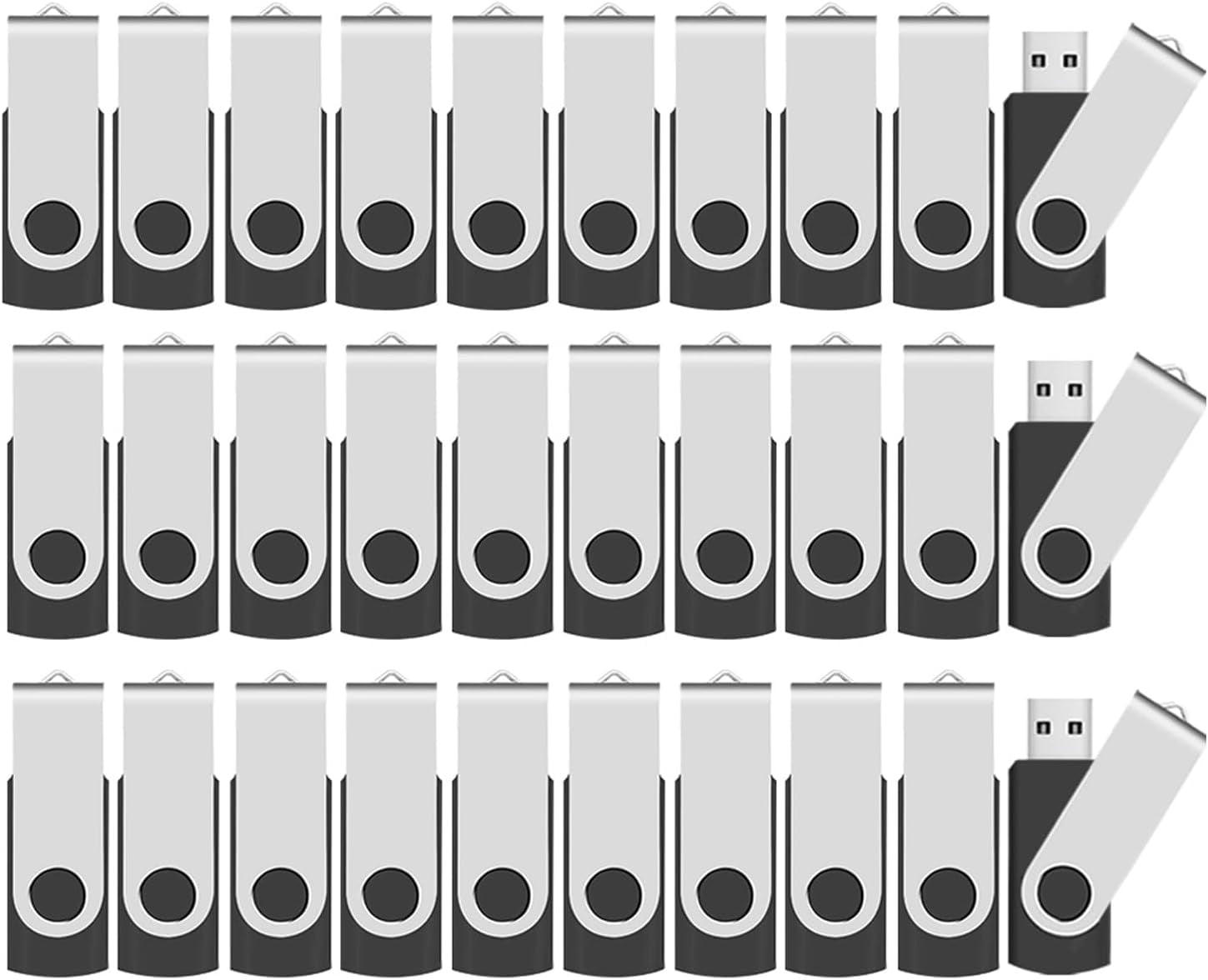 128MB Flash Drive 128MB 50Pack, USB 2.0 Swivel Drives B Pendrive USB ...