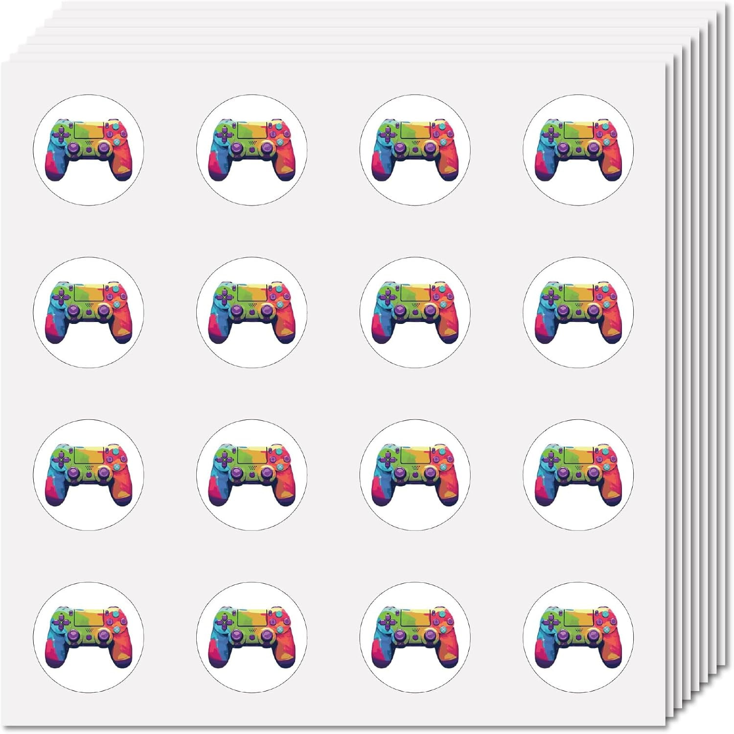 128Pcs 8 Sheets Game Controller Stickers Small Video Game Sticker 0.98 ...