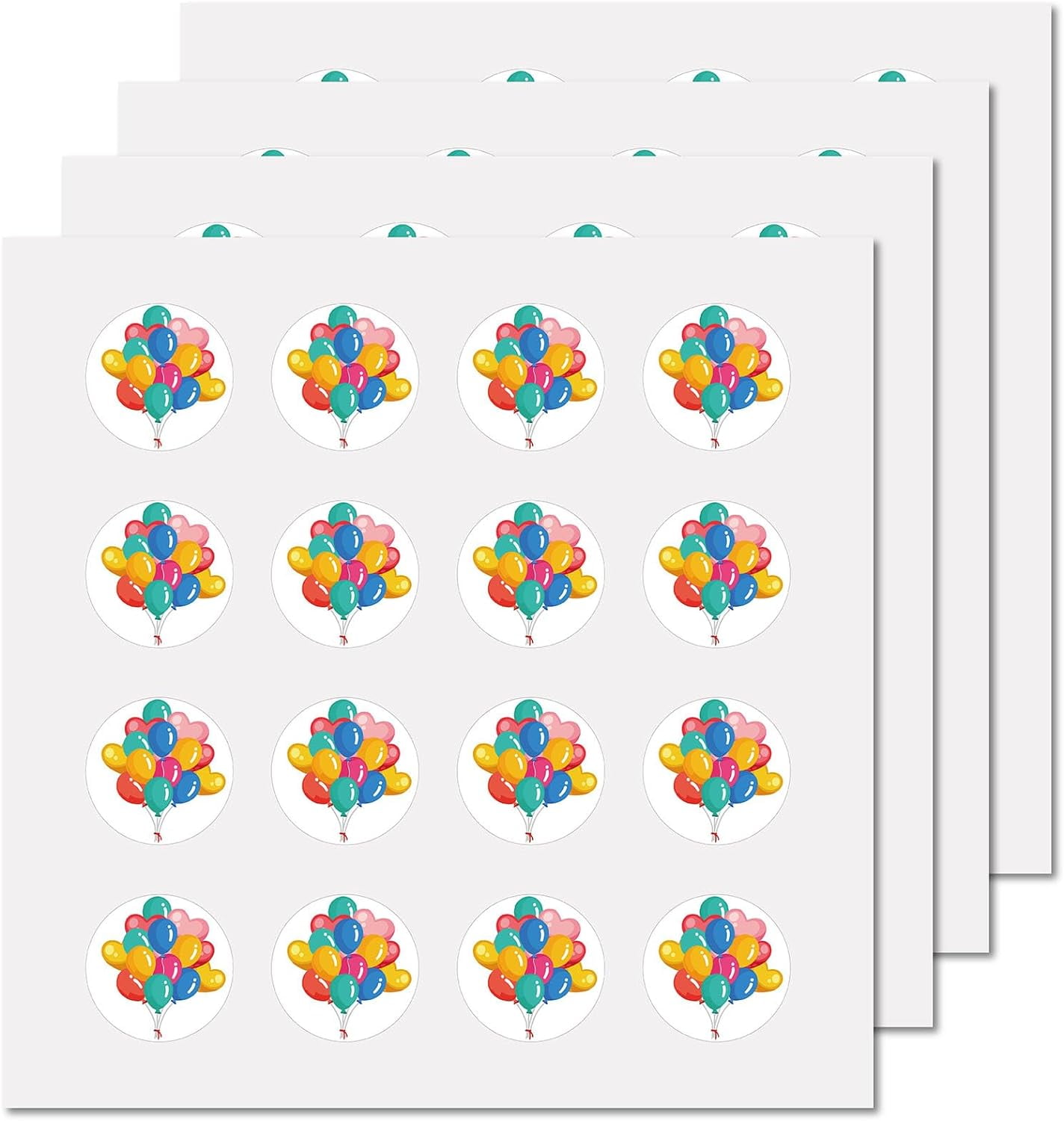 128Pcs Balloon Planner Stickers Colorful Vinyl Decal Self-Adhesive ...