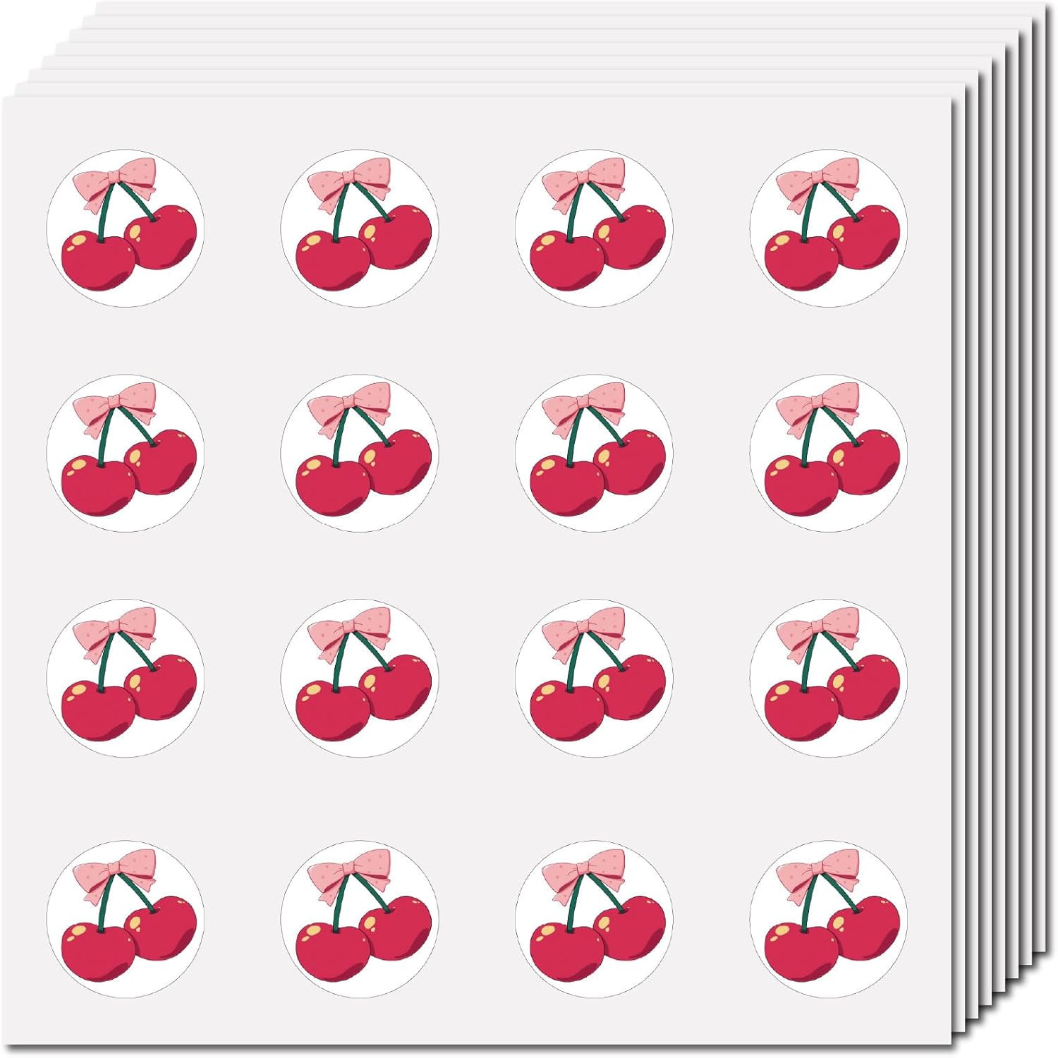 128Pcs Cherry Planner Stickers Fruit Scrapbook Stickers Plastic ...