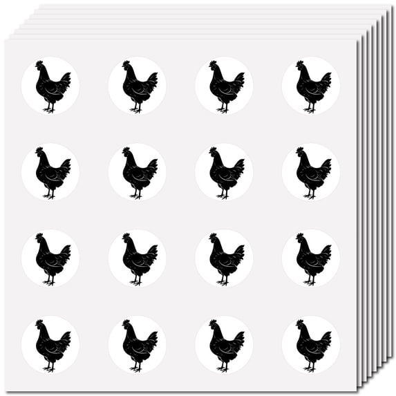 128Pcs Chook Stickers Chicken Planner Sticker Self-Adhesive Waterproof ...