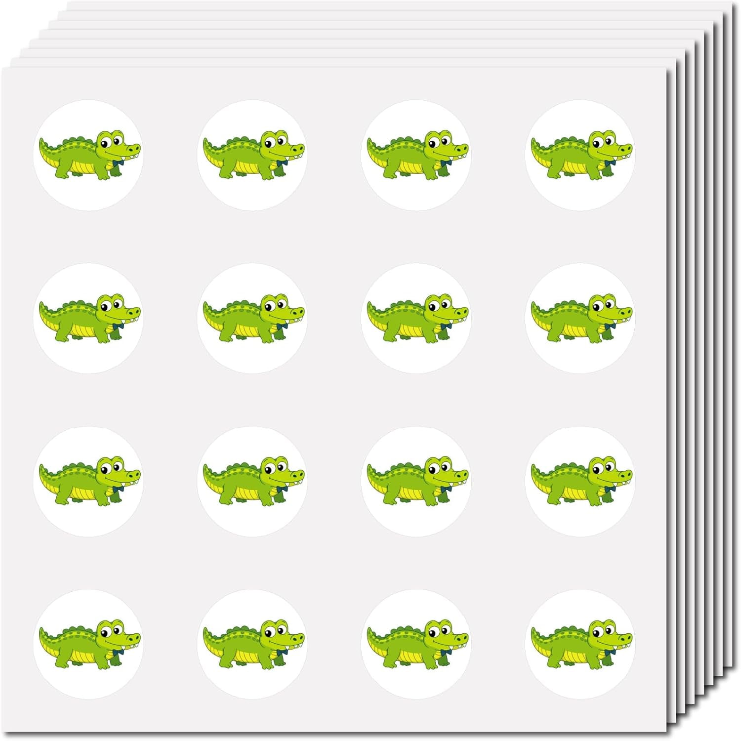128Pcs Crocodile Stickers Planner Sticker Self-Adhesive Waterproof ...