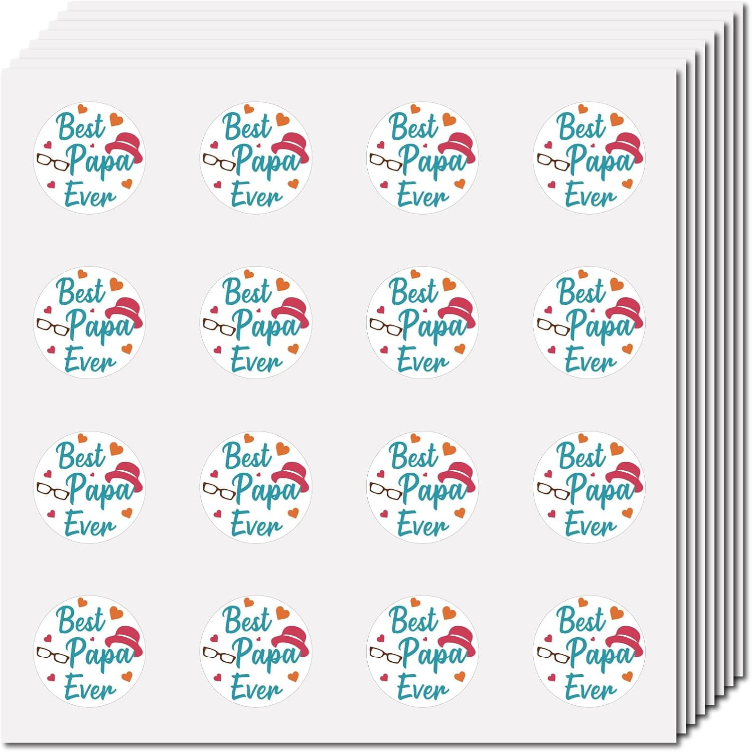 128Pcs Father's Day Stickers for Scrapbooking Plastic Labels Decal Self ...