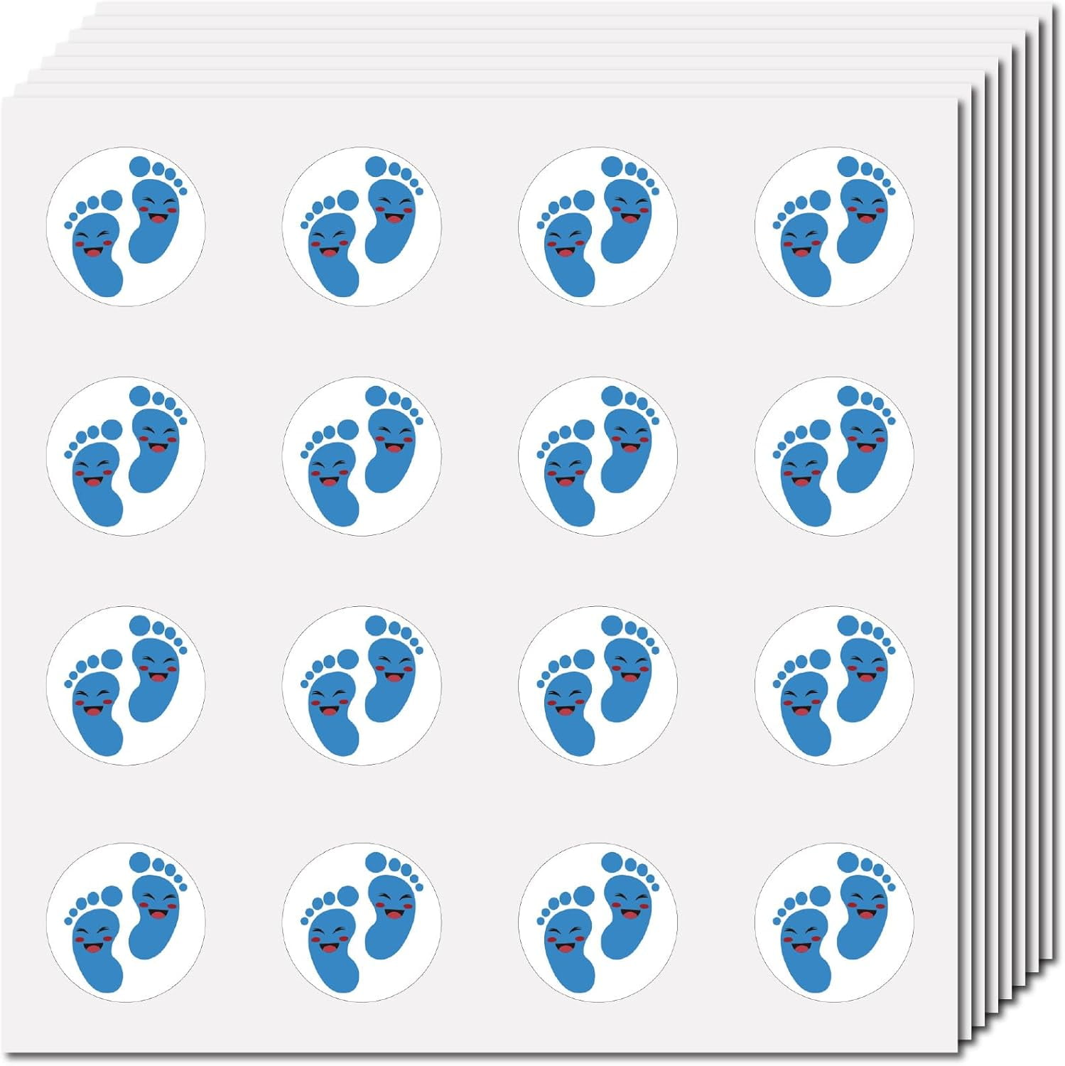 128Pcs Footprints Planner Stickers Helmet Sticker Decals Self-Adhesive ...