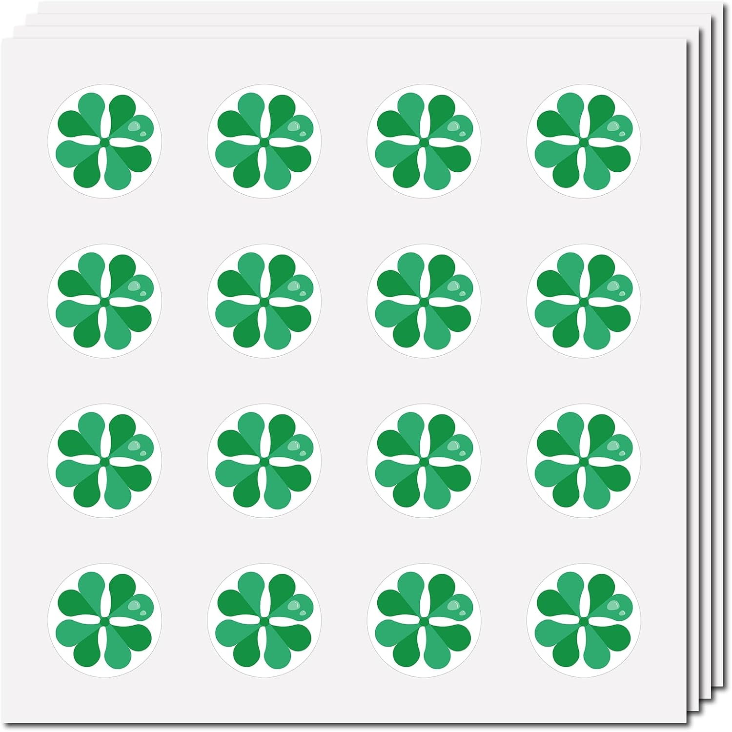 128Pcs Four-Leaf Clover Stickers Decal Self-Adhesive Waterproof Planner ...