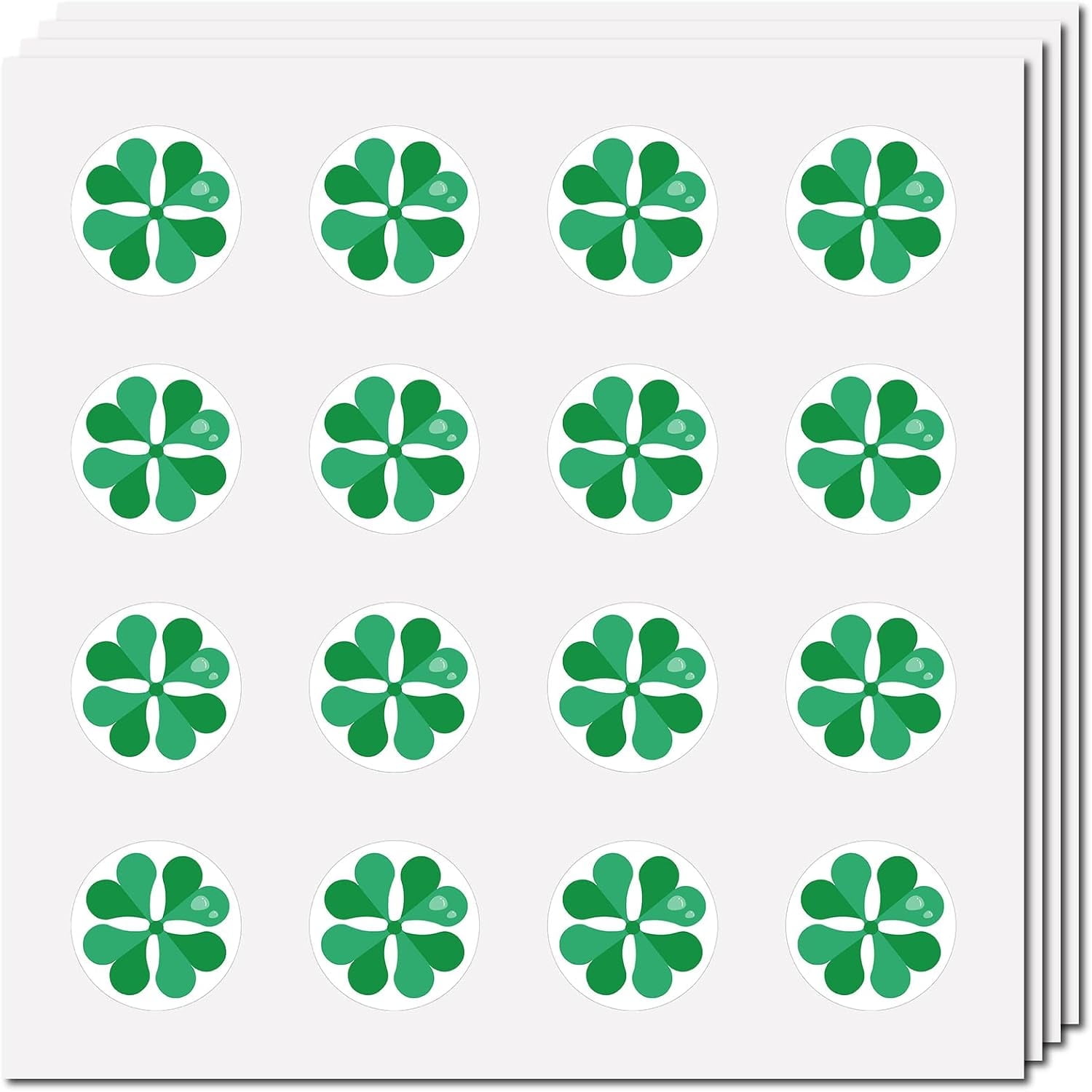 128Pcs Four-Leaf Clover Stickers Decal Self-Adhesive Waterproof Planner ...