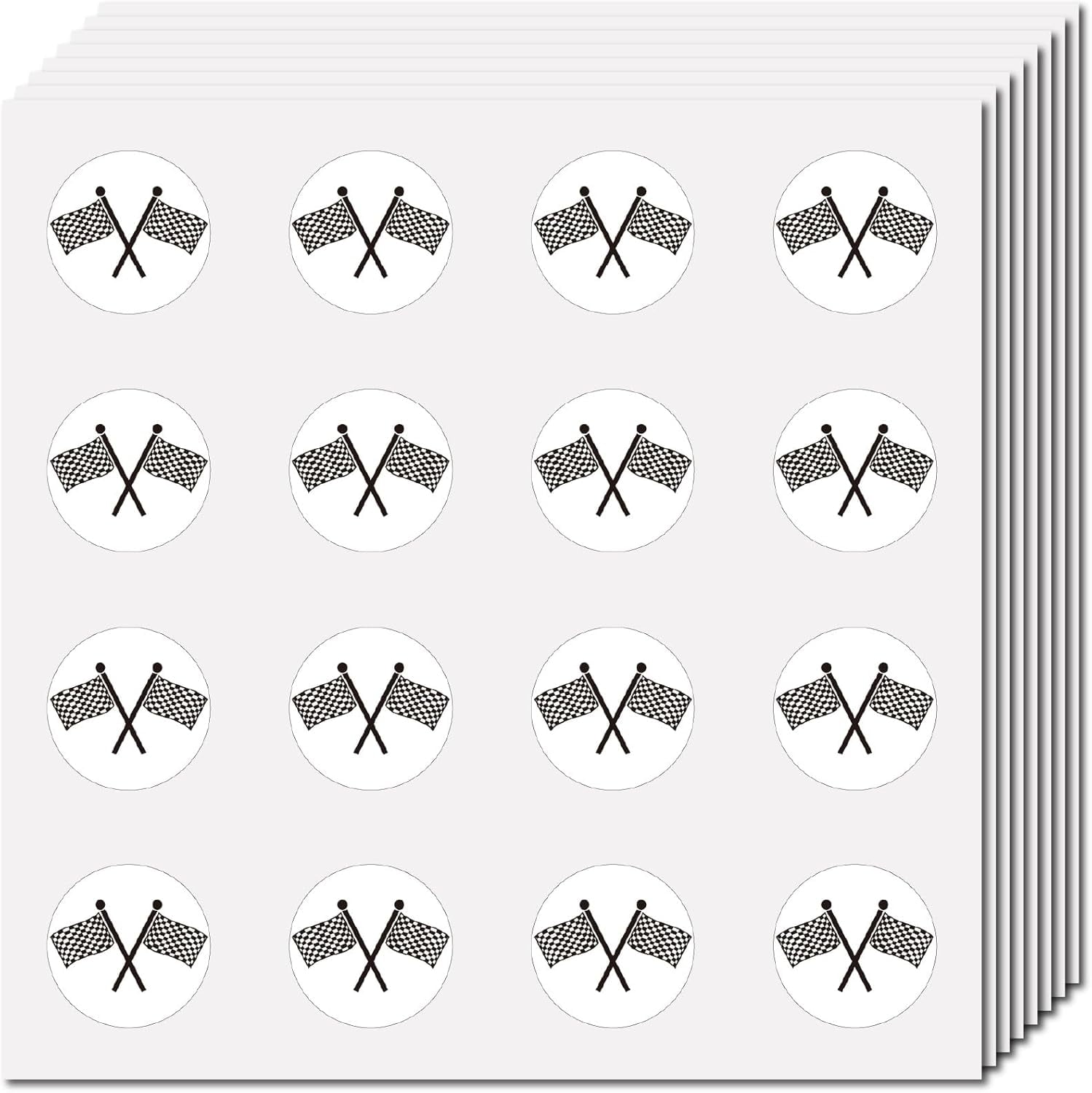 128Pcs Mini Flag Decals Small Planner Sticker Vinyl Plastic Self ...