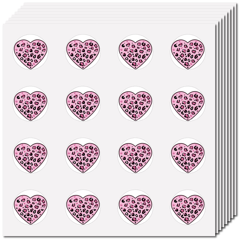 128Pcs Pink Heart Planner Stickers Helmet Sticker Decals Self-Adhesive ...