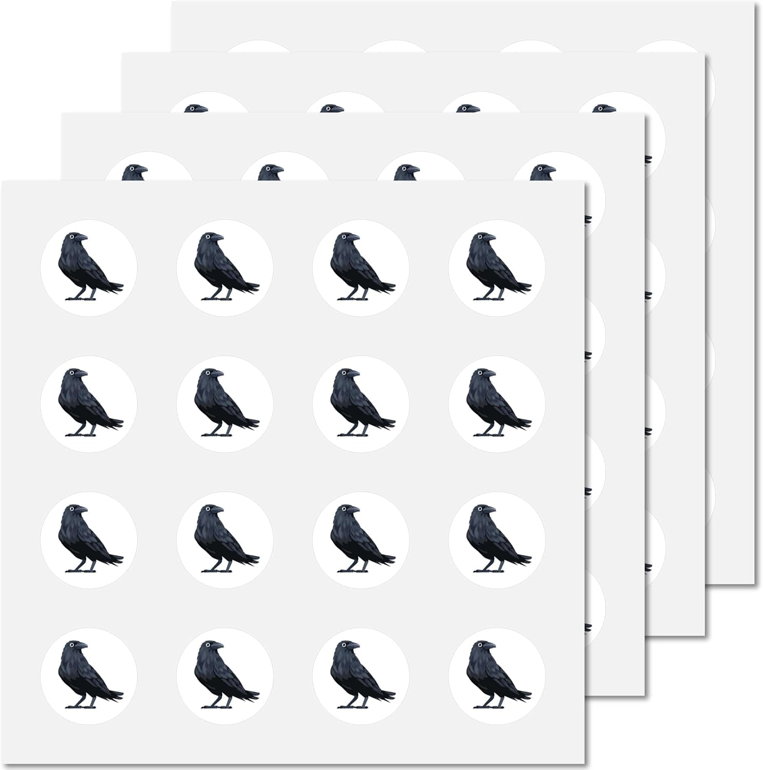 128Pcs Raven Crow Planner Stickers Blackbird Helmet Sticker Decals Self ...