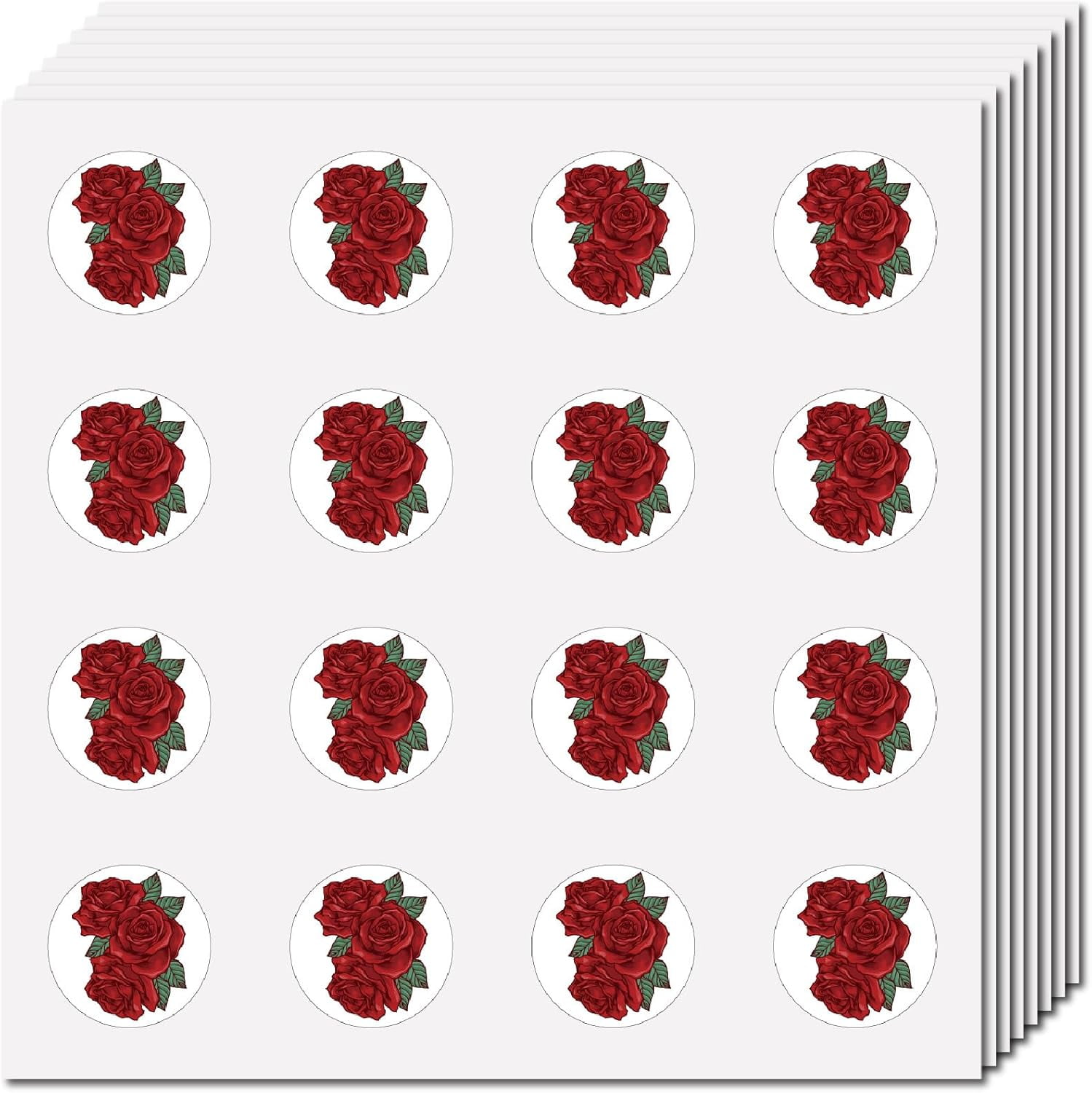 128Pcs Rose Planner Stickers Small Flower Vinyl Decal Self-Adhesive ...