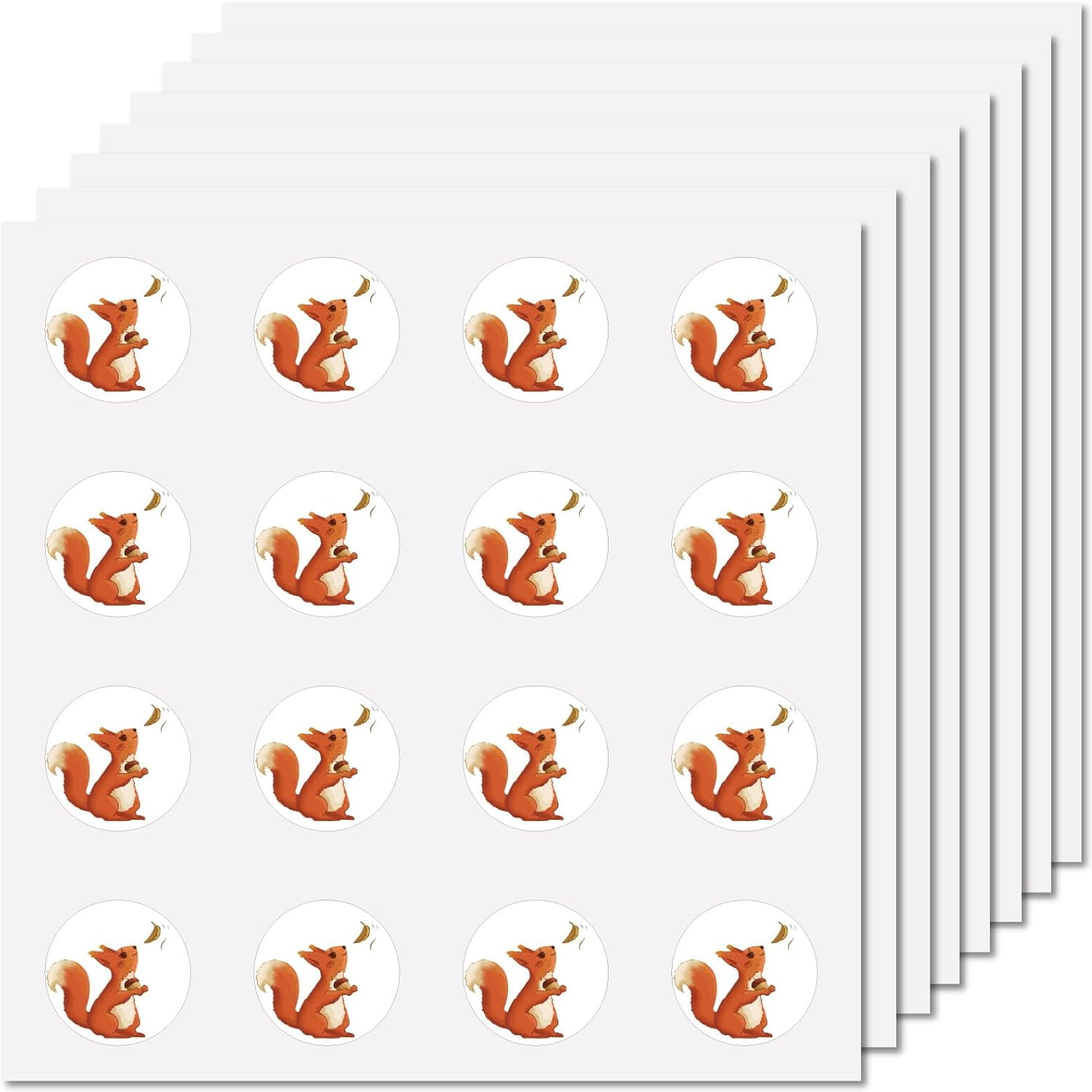 128Pcs Squirrel Planner Stickers Animal Helmet Sticker Decals Self ...