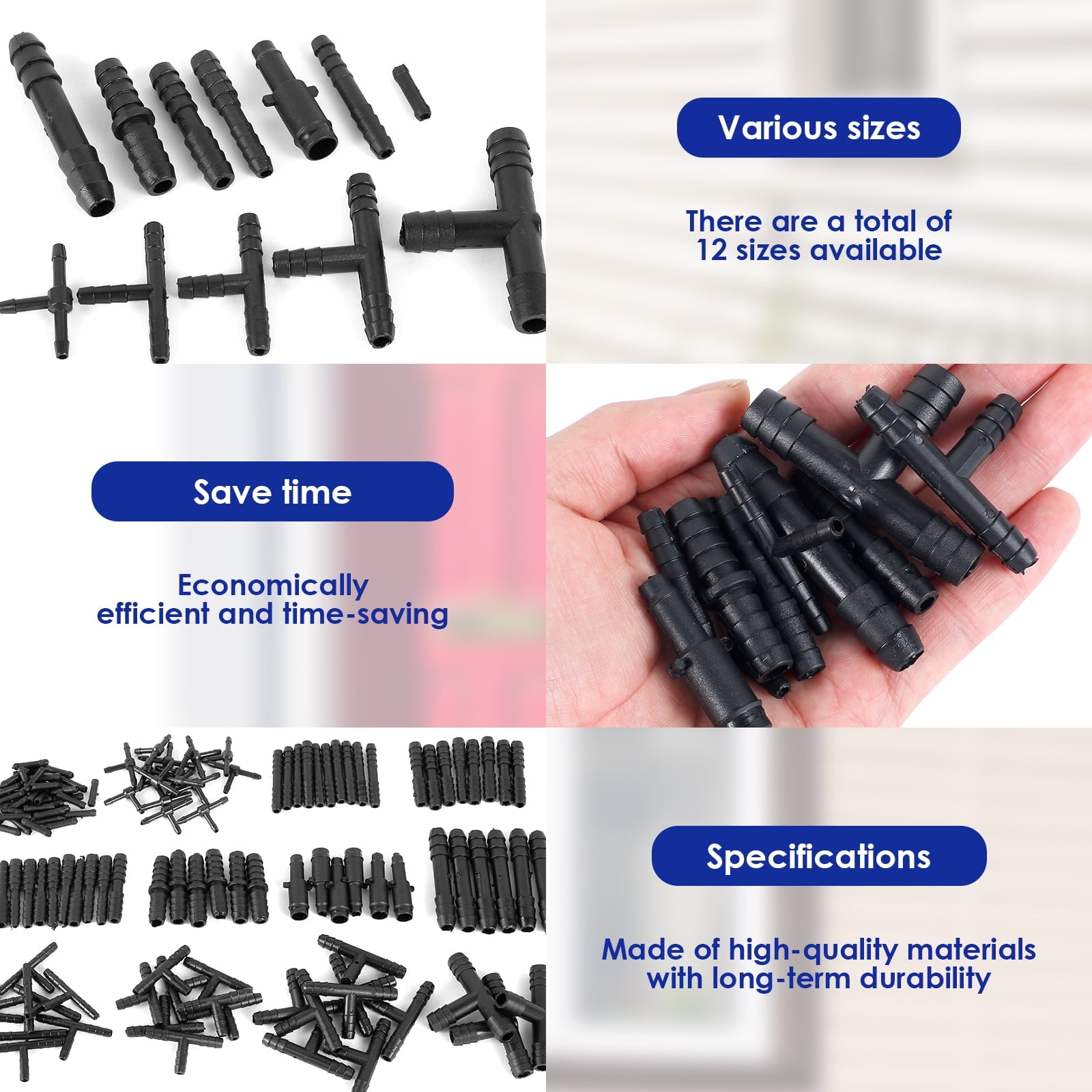 128Pcs Vacuum Connector Assortment Heat Resistance 240℃ Automotive ...