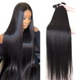 12A Brazilian Virgin Straight Bundles Human Hair 100% Unprocessed Human ...