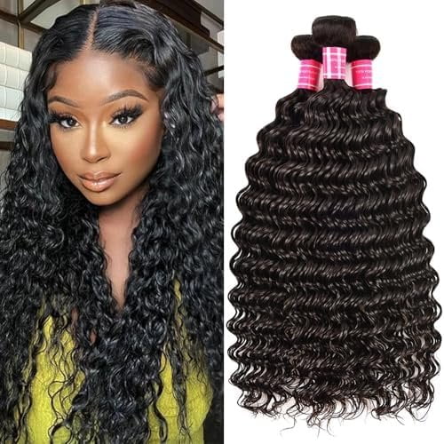 12A Deep Wave Human Hair Brazilian Remy hair Unprocessed Virgin Deep ...