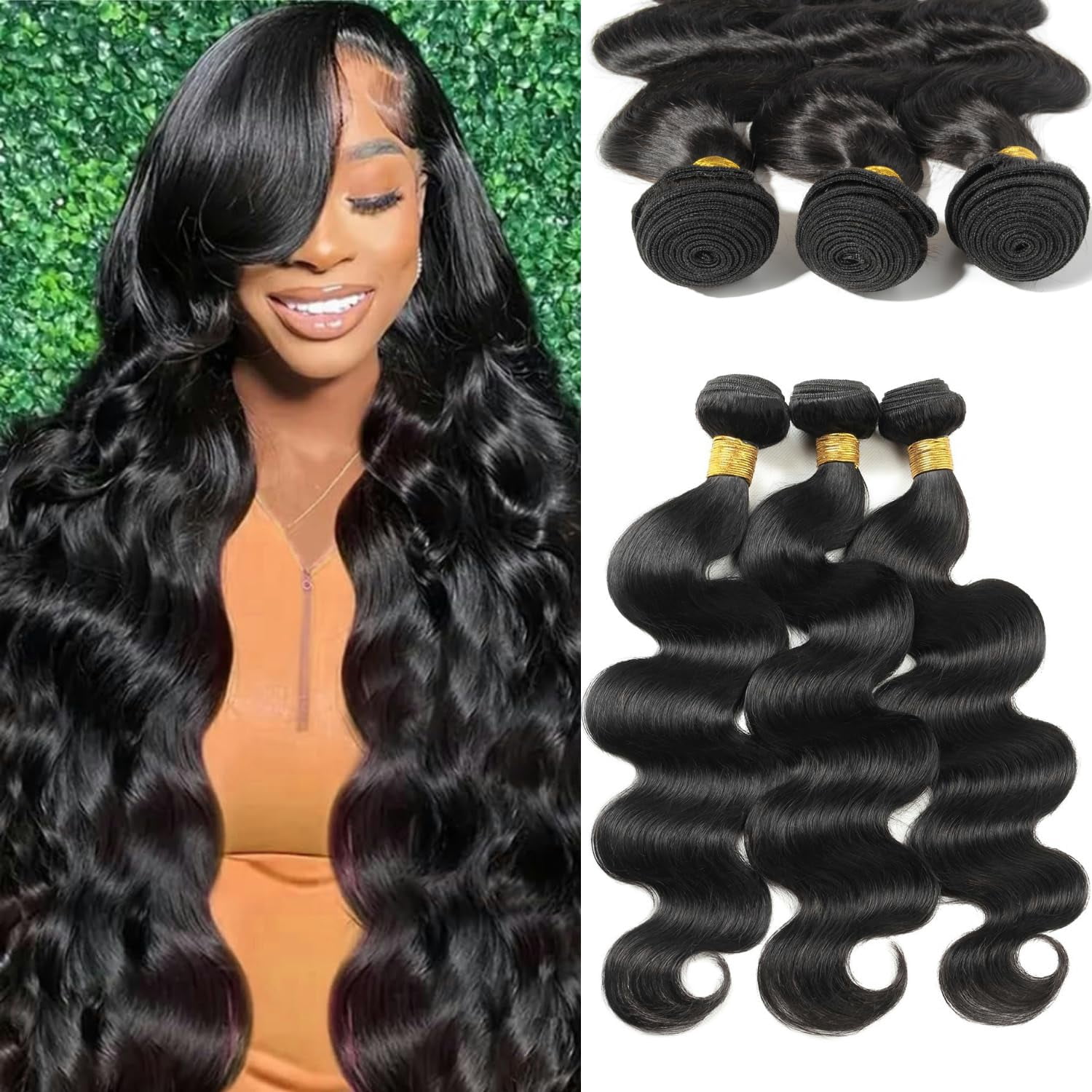 12A Human Hair Bundles 26 Inch Body Wave Bundles Human Hair 100% ...