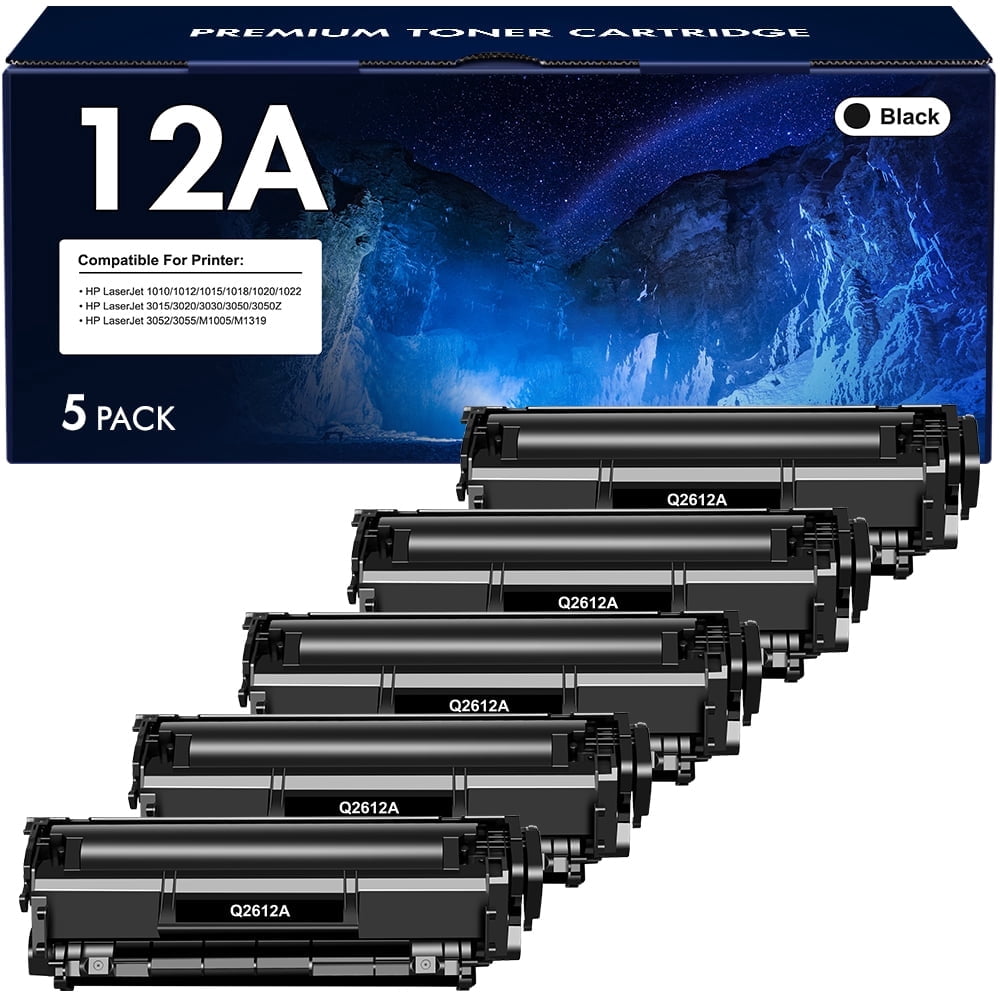 HP Compatible 12A Q2612A Black Toner for LaserJet Series | High Yield ...