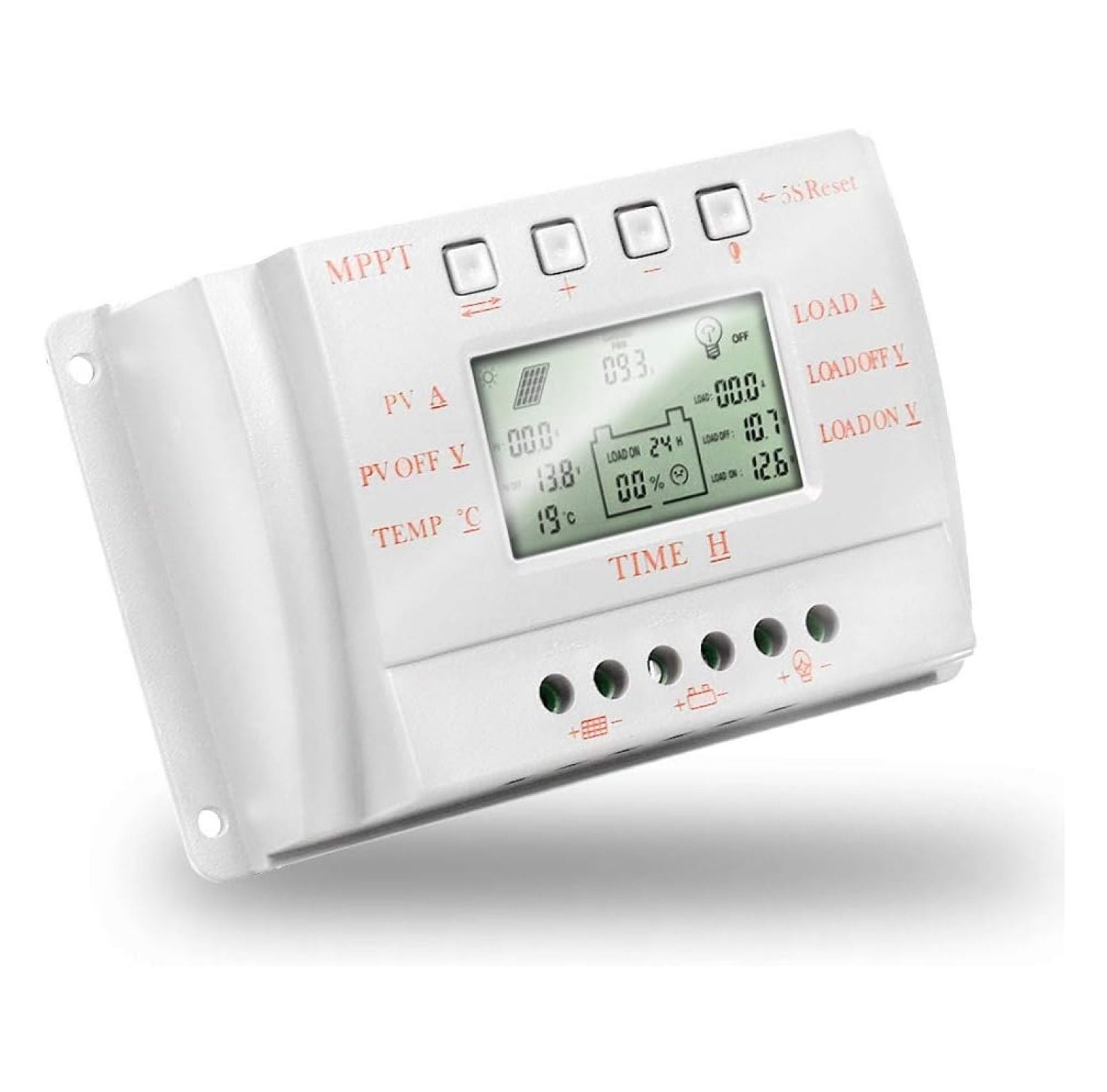 12A Solar Controller 12V/24V Intelligent Solar Panel Controllers with ...