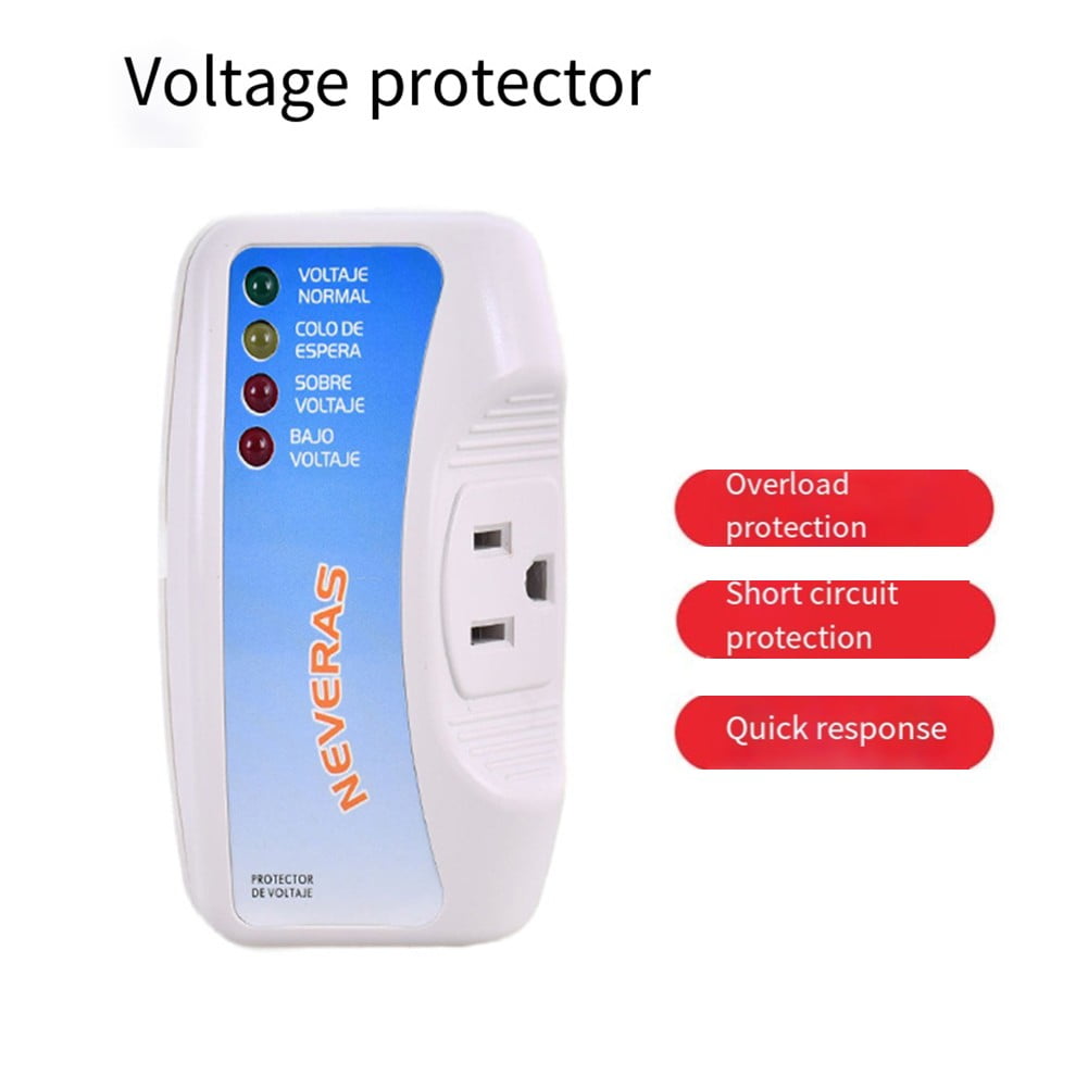 12A Voltage Protector Multi-Function Plug Refrigerator Protector Surge ...