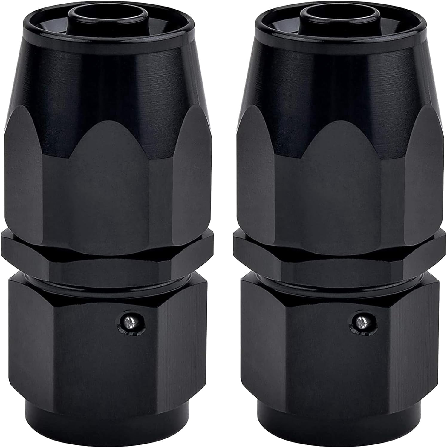 12AN Hose End Fitting Straight Swivel for CPE Braided Hose Black 2PCS ...