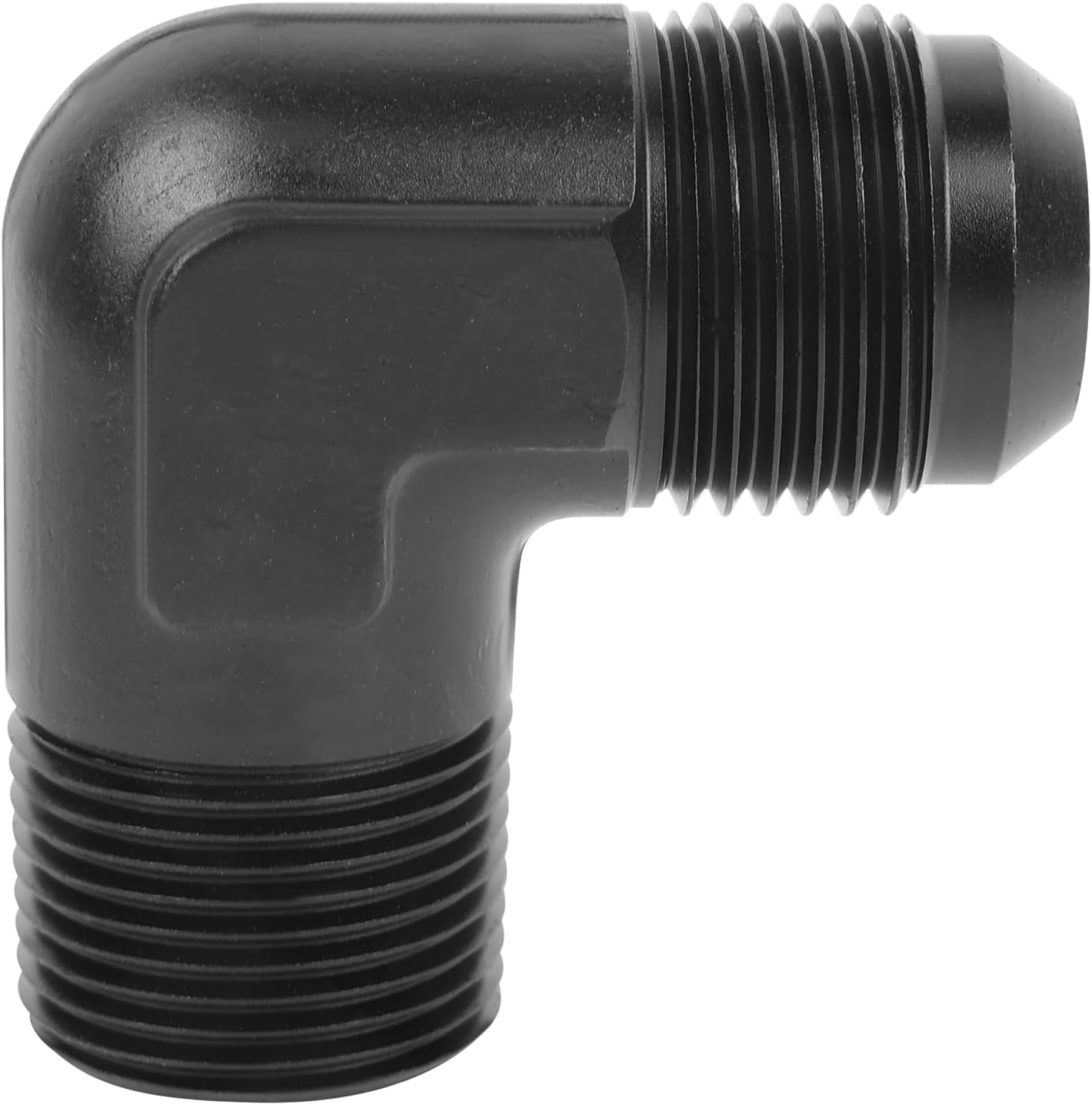 12AN Male Flare to 3/4" NPT Pipe 90 Degree Fitting Adapter Aluminum ...