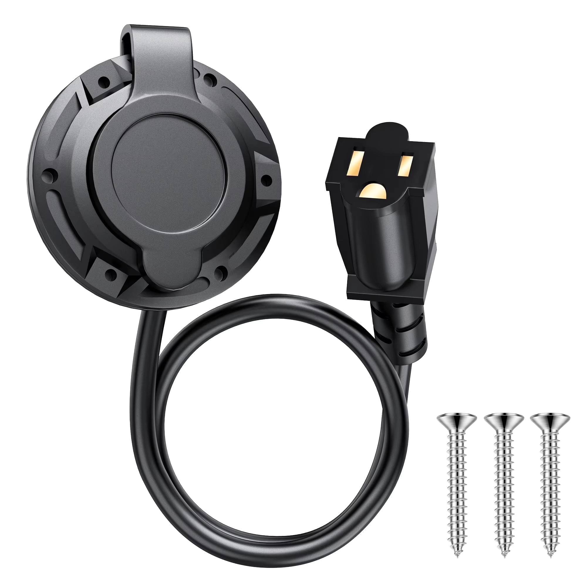 ABAE Waterproof Electrical Outlet Receptacle, 15A AC Port, Outdoor ...