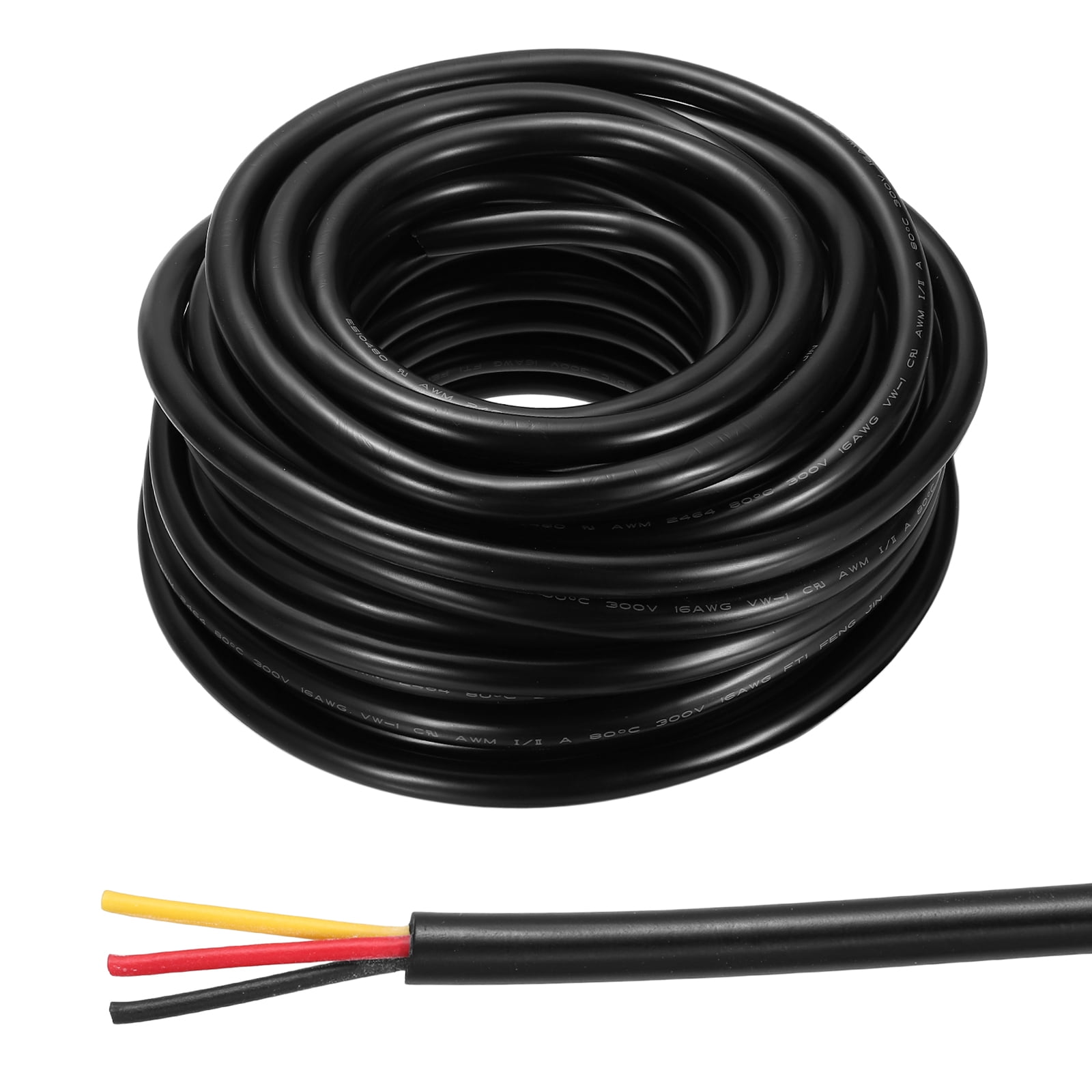 12AWG Electrical Wire 3 Conductors 50FT/15.2m UL2464 Power Cable ...