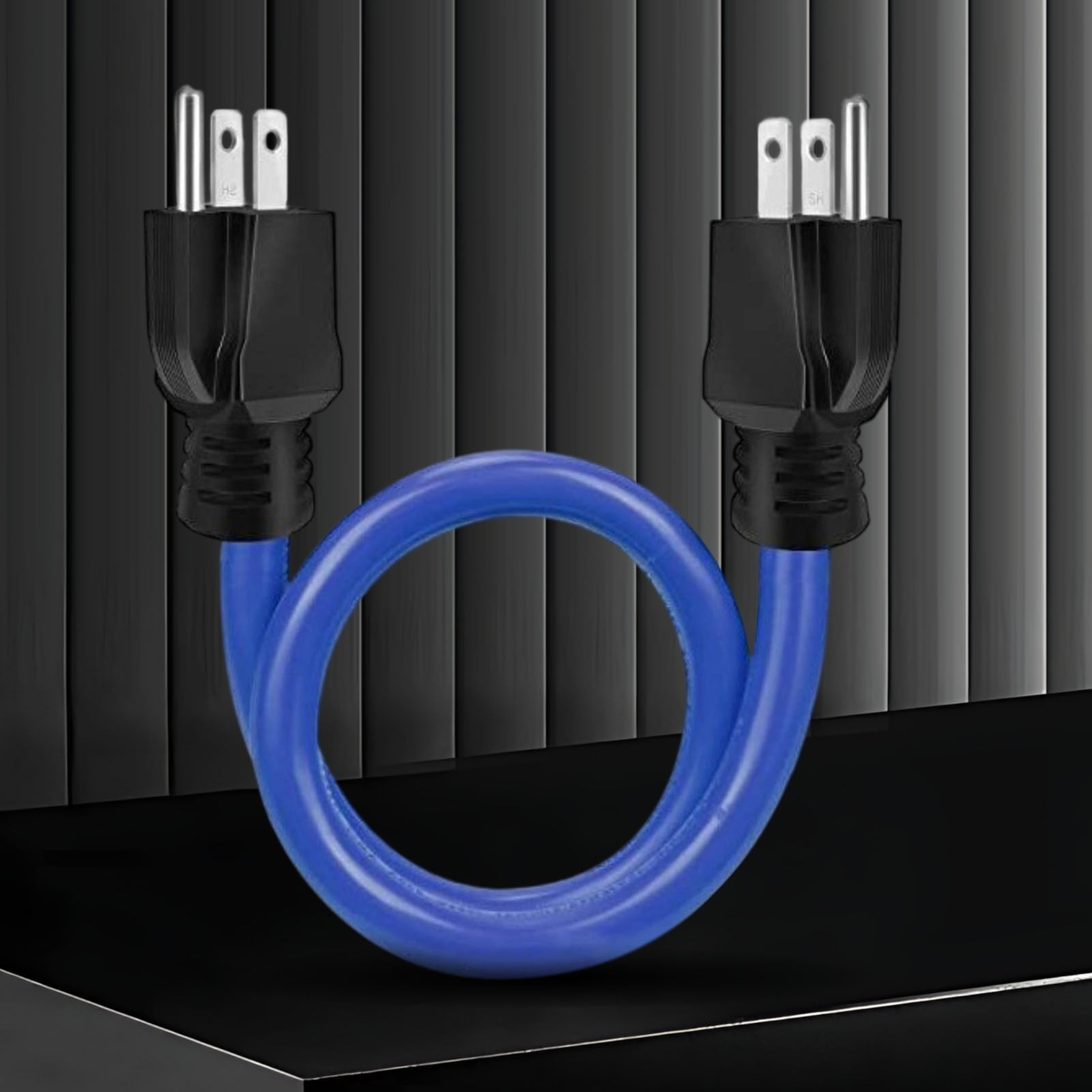 12AWG RV Power Cord Extension Cable - 15P Plug for Standard Household ...