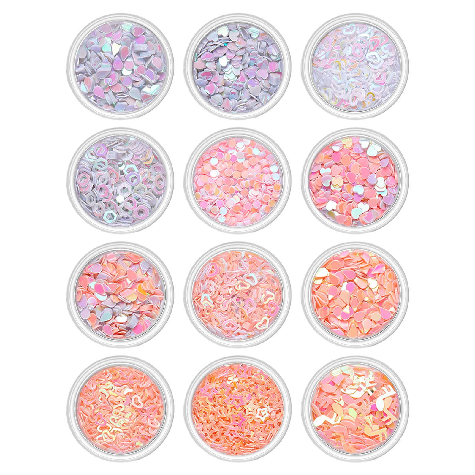 12Box 3D Charms Acrylic Flowers Butterfly Bear Nails Art Shapes Jewelry ...