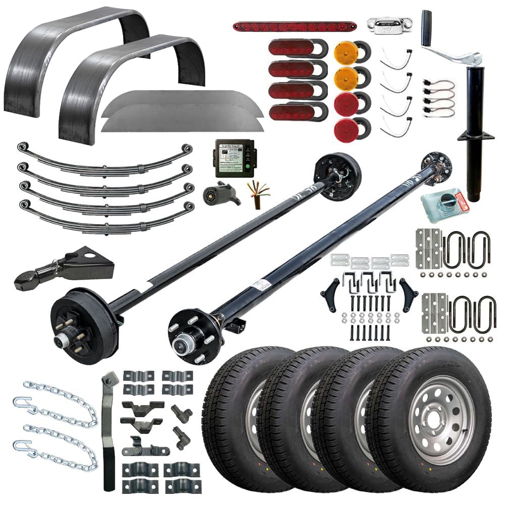 12CC - 12'x6' Covered Cargo Trailer DIY Master Plan Trailer Kit s, TK ...