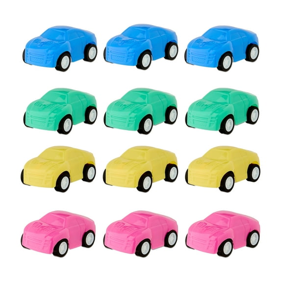 Plastic Pull Back Car Party Favors, Multicolor, 12 Count, Valentine's ...