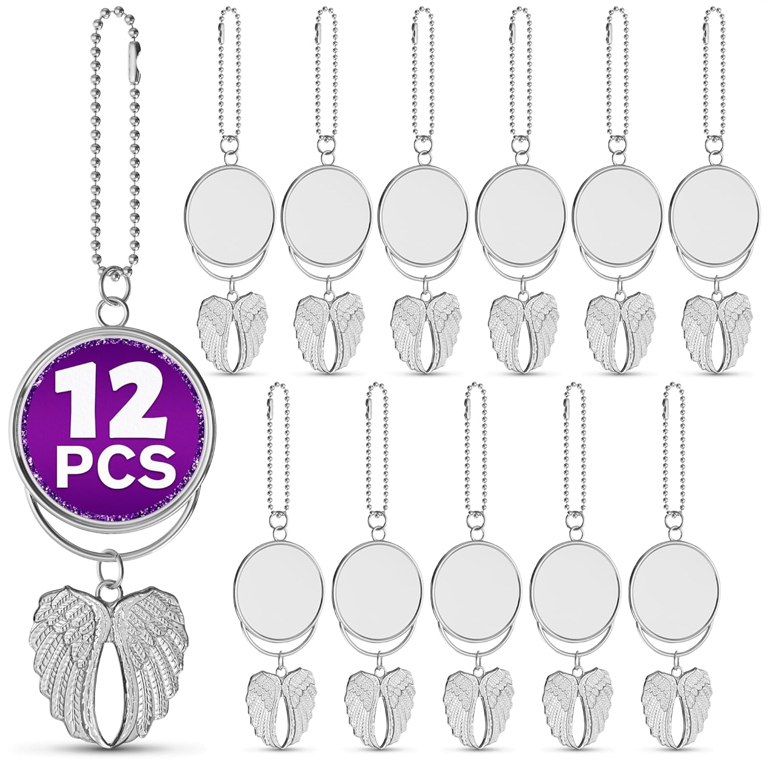 12Ct Sublimation Keychain Blanks - Memorial Sublimation Blanks Bulk ...